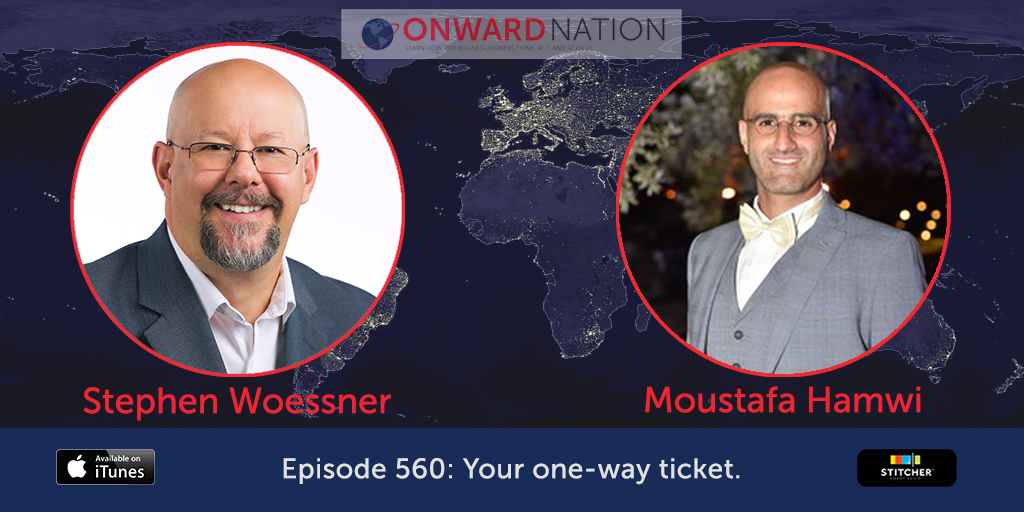 Your one-way ticket, with Moustafa Hamwi.