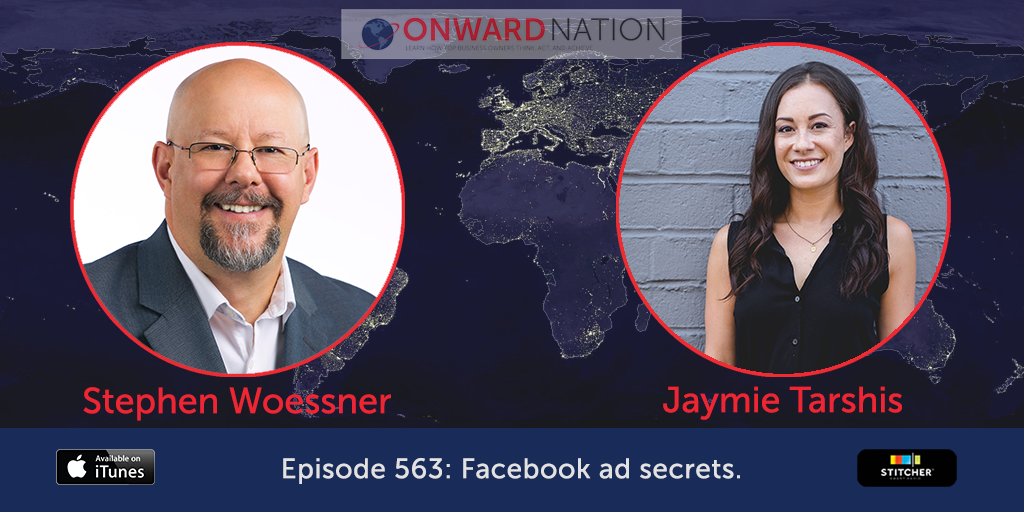 Facebook ad secrets, with Jaymie Tarshis.