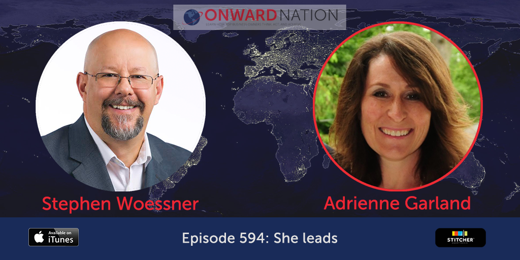 She leads, with Adrienne Garland